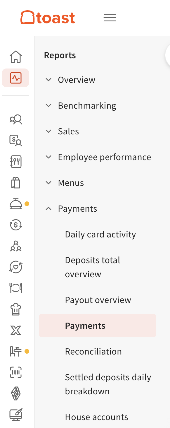 Reading TOP - Toast POS Data – Tableside Order & Pay (Bbot)